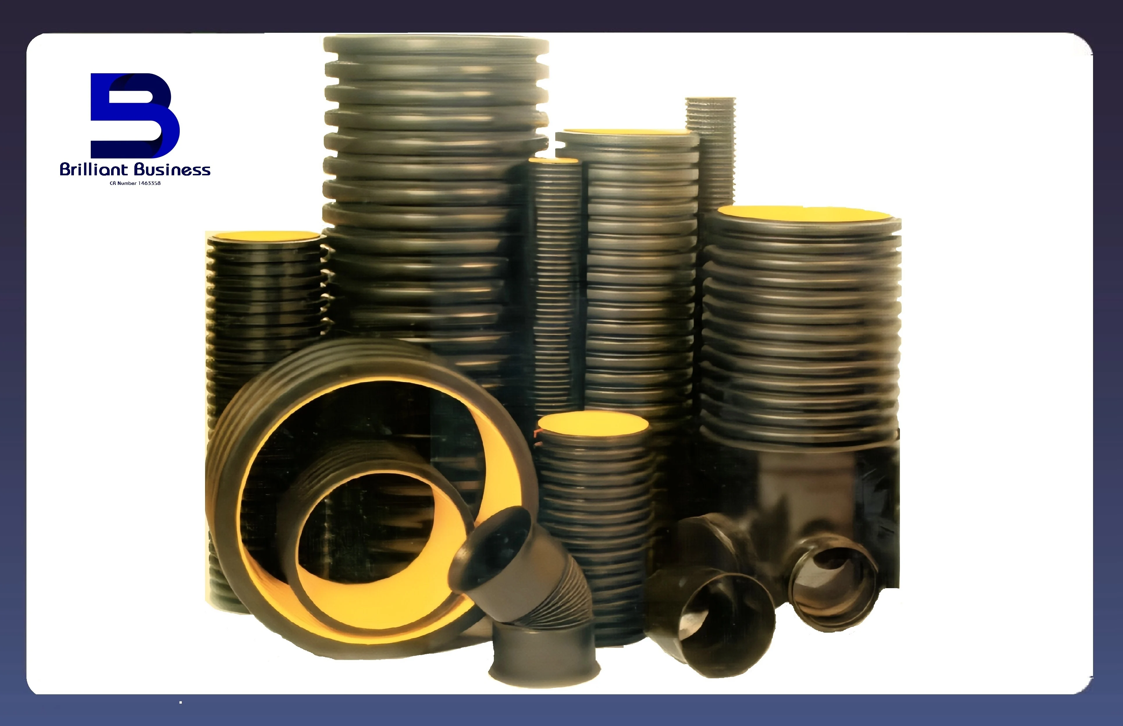 Double-walled corrugated polyethylene pipe for sewage - Brilliant ...